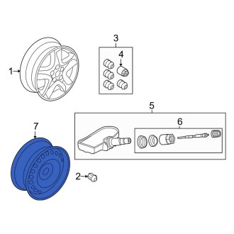 Land Rover LR2 Factory Steel Wheels — CARiD.com