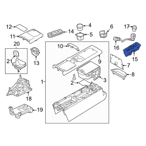 Land Rover OE LR044901 - 12 Volt Accessory Power Outlet