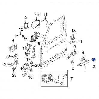 Land Rover Range Rover Sport Door Handles & Window Crank Handles ...