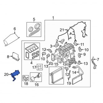 Land Rover Range Rover Sport HVAC Heater Cores | Seals, Clamps, Boxes ...