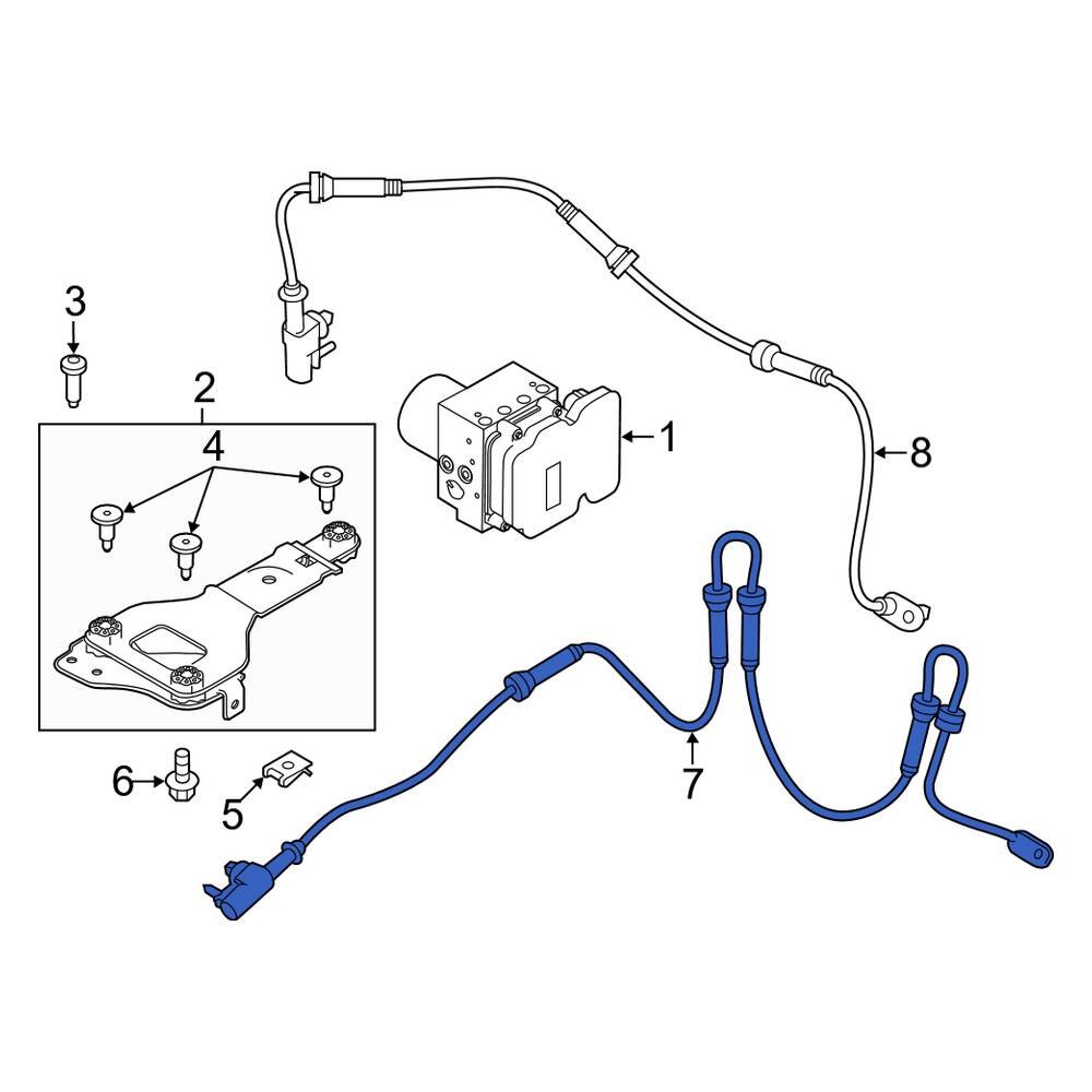Land Rover OE LR081610 - Front ABS Wheel Speed Sensor