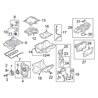 Land Rover Range Rover Evoque Engine Valve Covers & Parts | Gaskets ...