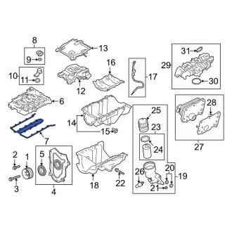 Land Rover Range Rover Evoque Engine Valve Covers & Parts | Gaskets ...