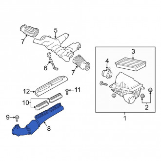 Land Rover OEM Air Intake Parts | Filters, Manifolds — CARiD.com