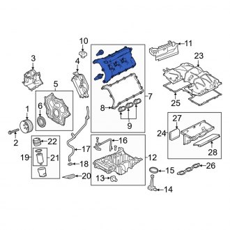 Land Rover LR4 Engine Valve Covers & Parts | Gaskets, Bolts — CARiD.com