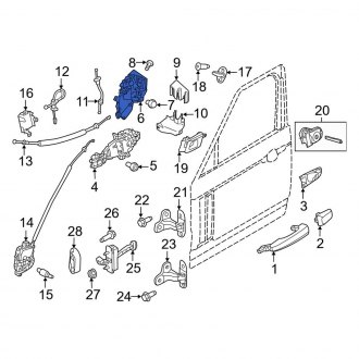 Land Rover Discovery Sport Door Locks + Components — CARiD.com