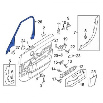 Land Rover Range Rover Sport OEM Window Parts | Visors, Regulators ...