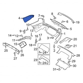 Land Rover Range Rover Sport Replacement Bumper Moldings & Trim — CARiD.com