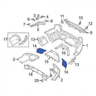 Land Rover Range Rover Sport Replacement Bumper Moldings & Trim — CARiD.com