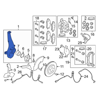 Land Rover Range Rover Sport Steering Knuckles, Spindles & Parts ...