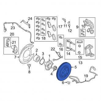 Land Rover Discovery OEM Brake Parts | Pads, Bleeders, Rotors — CARiD.com