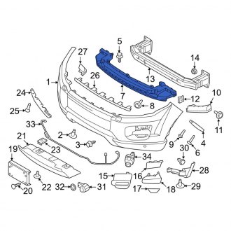 Land Rover Range Rover Evoque Bumper Reinforcements & Energy Absorbers ...