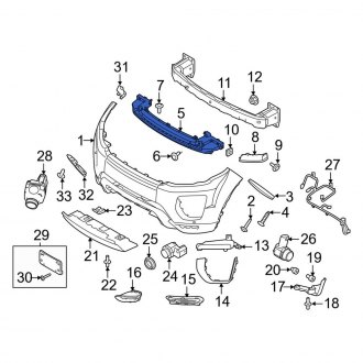 Land Rover Range Rover Evoque Bumper Reinforcements & Energy Absorbers ...
