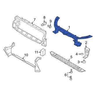 Land Rover Range Rover Evoque Radiator Supports — CARiD.com