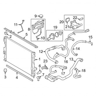 2015 Land Rover Range Rover Evoque OEM Engine Cooling Parts | Radiators ...