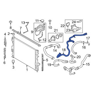 Land Rover Discovery Sport Radiator Hoses & Clamps — CARiD.com