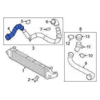 Land Rover Range Rover Evoque Intercooler Hoses & Pipes | Clamps, Kits ...