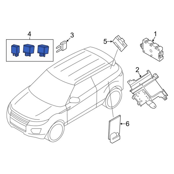 Land Rover OE LR138846 - Accessory Power Relay
