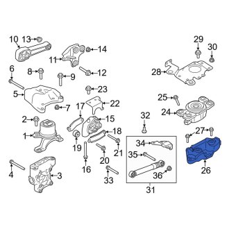 Land Rover Range Rover Evoque Transmission Mounts & Parts – CARiD.com