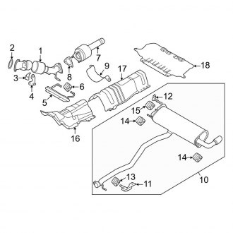 2016 Land Rover Range Rover Evoque OEM Exhaust Parts - Systems, Tips ...