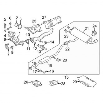 2019 Land Rover Range Rover Evoque OEM Exhaust Parts - Systems, Tips ...