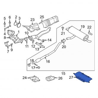 Land Rover Range Rover Evoque OEM Exhaust Parts | Systems, Tips, Pipes ...