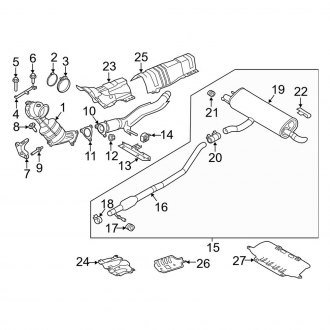 Land Rover Range Rover Evoque OEM Exhaust Parts | Systems, Tips, Pipes ...