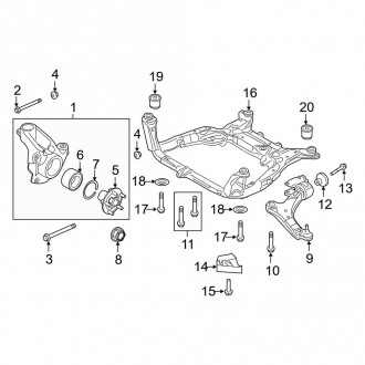 2013 Land Rover Range Rover Evoque OEM Driveline & Axle Parts - Hubs ...