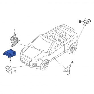 Land Rover Range Rover Evoque Air Bag Parts - Sensors, Modules ...