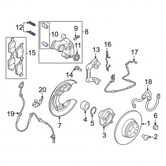 Land Rover Discovery Sport OEM Brake Parts | Pads, Bleeders, Rotors ...