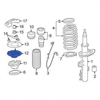 Land Rover Range Rover Evoque Shock & Strut Mounts | Rear, Front ...
