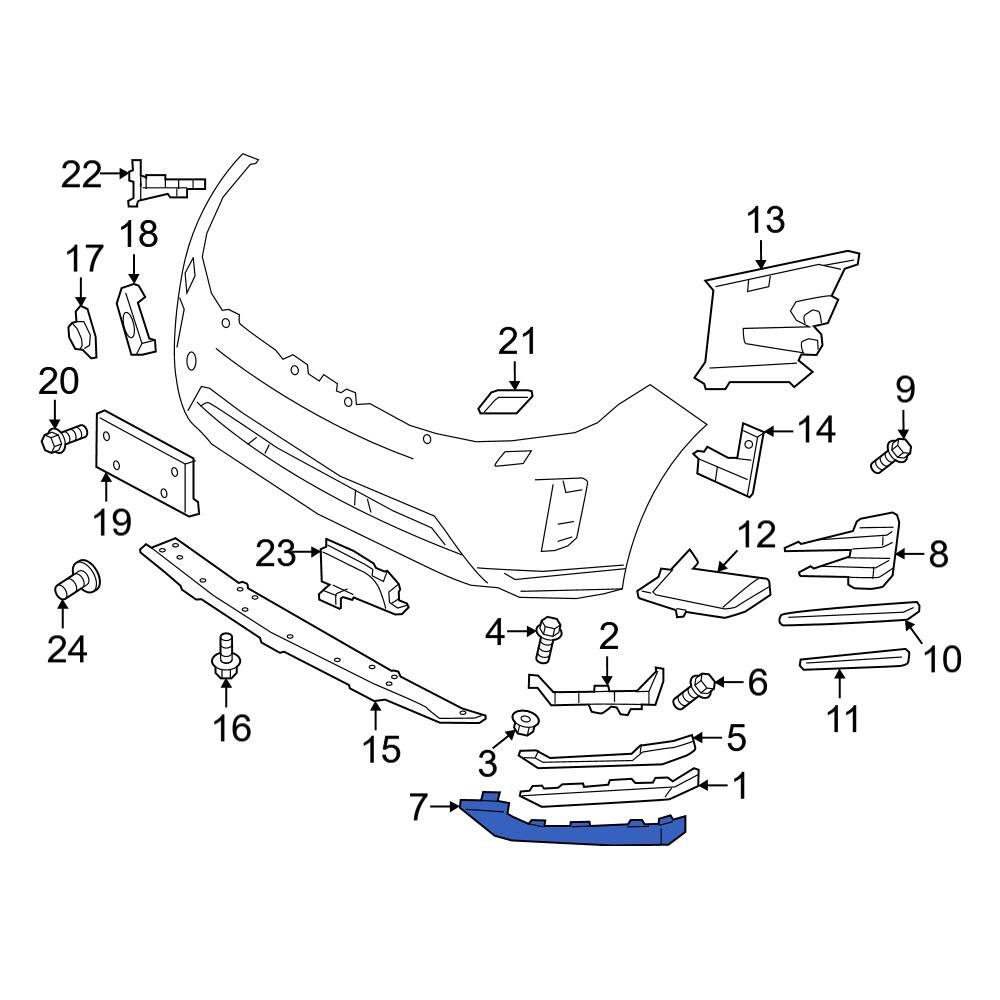 Land Rover OE LR128213 - Front Left Bumper Trim
