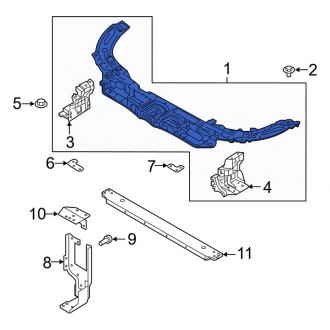 Land Rover Range Rover Evoque Radiator Supports — CARiD.com
