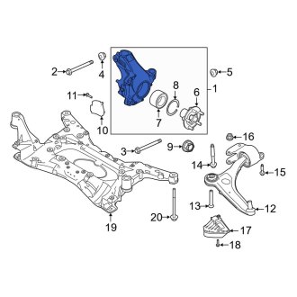 Land Rover Range Rover Evoque Steering Knuckles, Spindles & Components ...