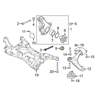 Land Rover Range Rover Evoque Steering Knuckles, Spindles & Components ...
