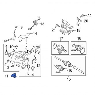 Land Rover Range Rover Evoque OEM Driveline & Axle Parts | Hubs, CV ...