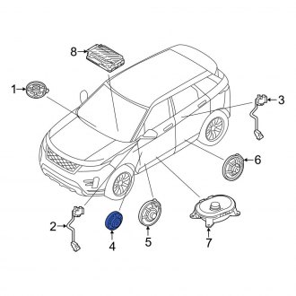 Land Rover Range Rover Evoque OEM Audio & Electronics | Speakers ...