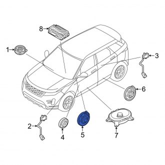 Land Rover Range Rover Evoque OEM Audio & Electronics | Speakers ...