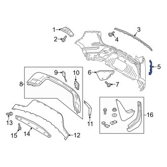 Land Rover Replacement Bumper Moldings & Trim | Front, Rear — CARiD.com