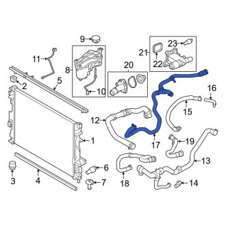 Land Rover Range Rover Evoque Radiator Hoses & Clamps — CARiD.com