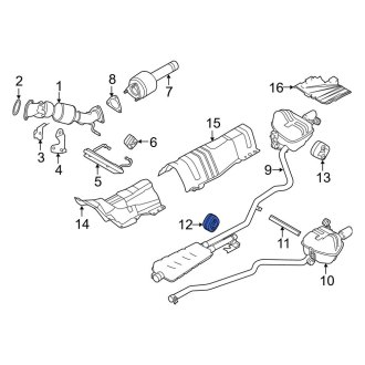 Land Rover Range Rover Evoque OEM Exhaust Parts | Systems, Tips, Pipes ...