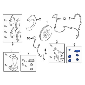 Land Rover Range Rover Evoque OEM Brake Parts | Pads, Bleeders, Rotors ...