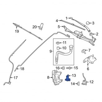 Land Rover Range Rover Evoque Windshield Washer Pumps — CARID.com