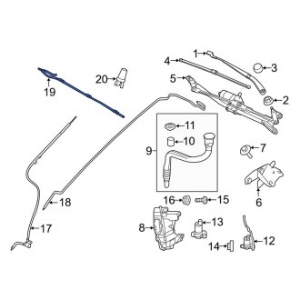 Land Rover Discovery Sport OEM Wiper Blade & Washer Parts | Motors ...