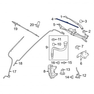 Land Rover OEM Wiper Blade & Washer Parts | Motors, Wiper Arms — CARiD.com