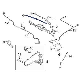 Land Rover OEM Wiper Blade & Washer Parts | Motors, Wiper Arms — CARiD.com