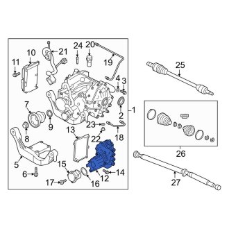 Land Rover Range Rover Evoque OEM Driveline & Axle Parts | Hubs, CV ...