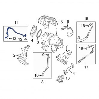 Land Rover Range Rover Evoque Turbo & Supercharger Lines, Hoses ...