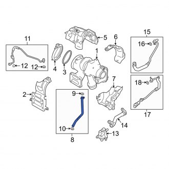 Land Rover Range Rover Evoque Turbo & Supercharger Lines, Hoses ...