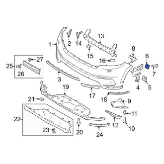 Land Rover Defender Header Panel Brackets & Hardware — CARiD.com